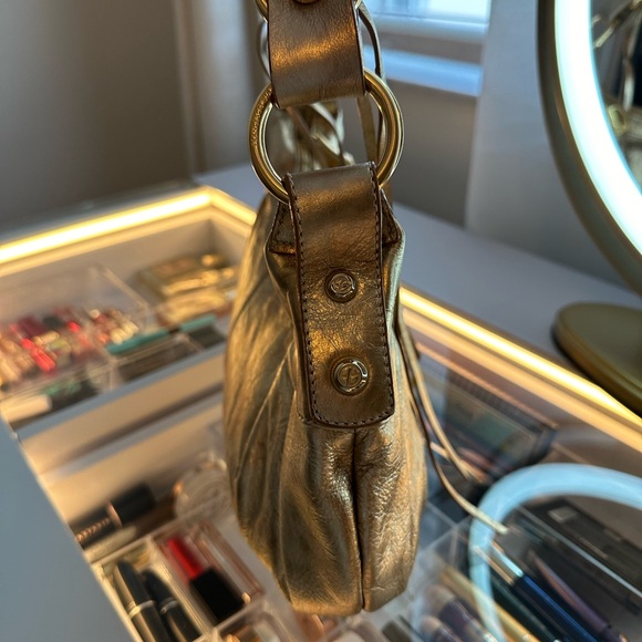 Francesco Biasia | Bags | Francesco Biasia Gold Shoulder Bag | Poshmark
